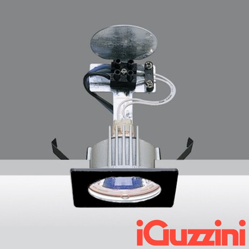 iGuzzini Laser spotlight Recessed Square GU5.3 black for led