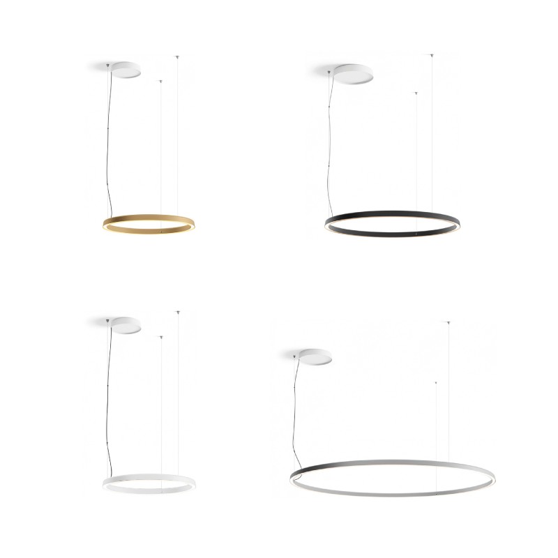 Luceplan Compendium led black suspension lamp