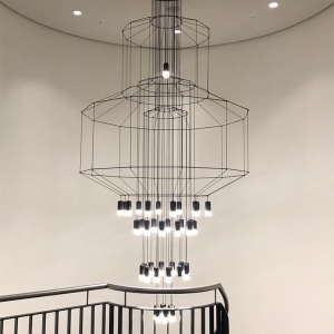 Vibia Wireflow Chandelier | Diffusione Luce