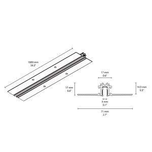 Flos The Micro Running Magnet recessed profile