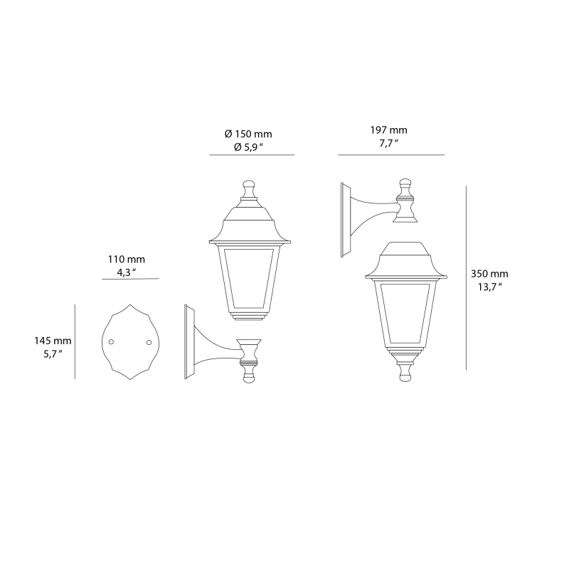 Sovil Devil led outdoor wall lamp