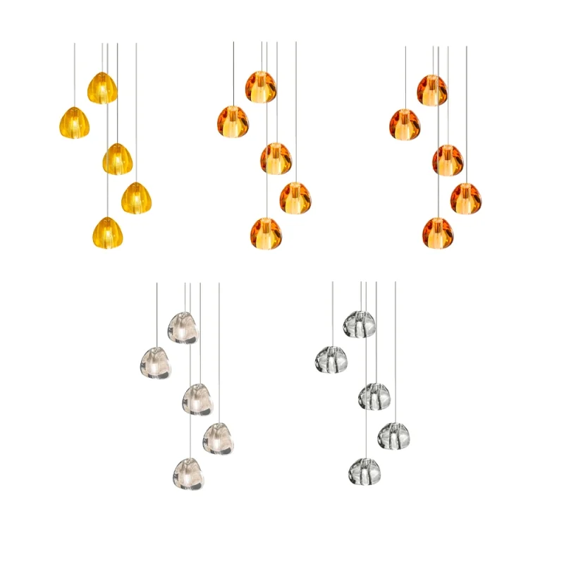 Terzani Mizu five light suspension lamp | Diffusione Luce