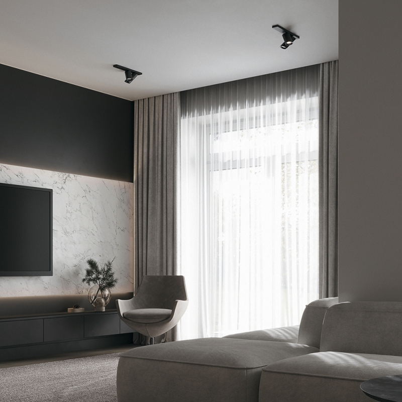 Maytoni Focus S Double ceiling spotlight