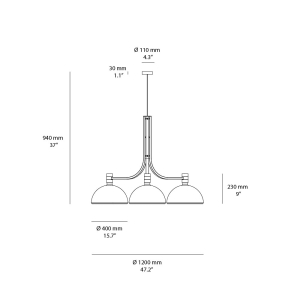 Nemo AS43C suspension lamp | Diffusione Luce
