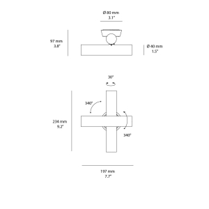 Nemo Tubes 2 wall lamp | Diffusione Luce
