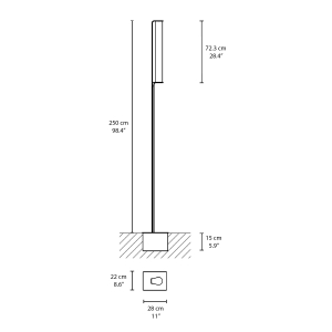 Vibia Class outdoor floor lamp | Diffusione Luce