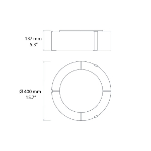 Astro Lighting Salina 400 Ceiling lamp