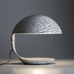 Martinelli Luce Cobra Lampada da Tavolo texture Paola Navone