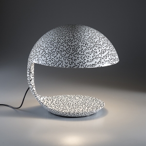 Martinelli Luce Cobra Lampada da Tavolo texture Paola Navone